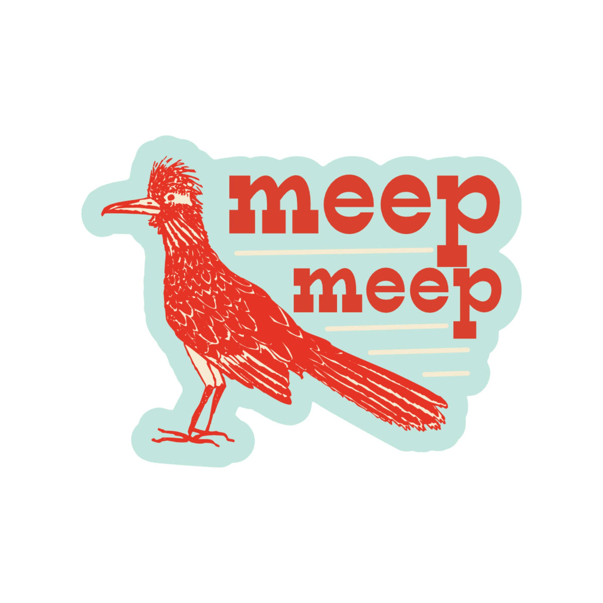 Roadrunner Bird Cute Meep Desert Vinyl Sticker – Light + Bark Candle Co.