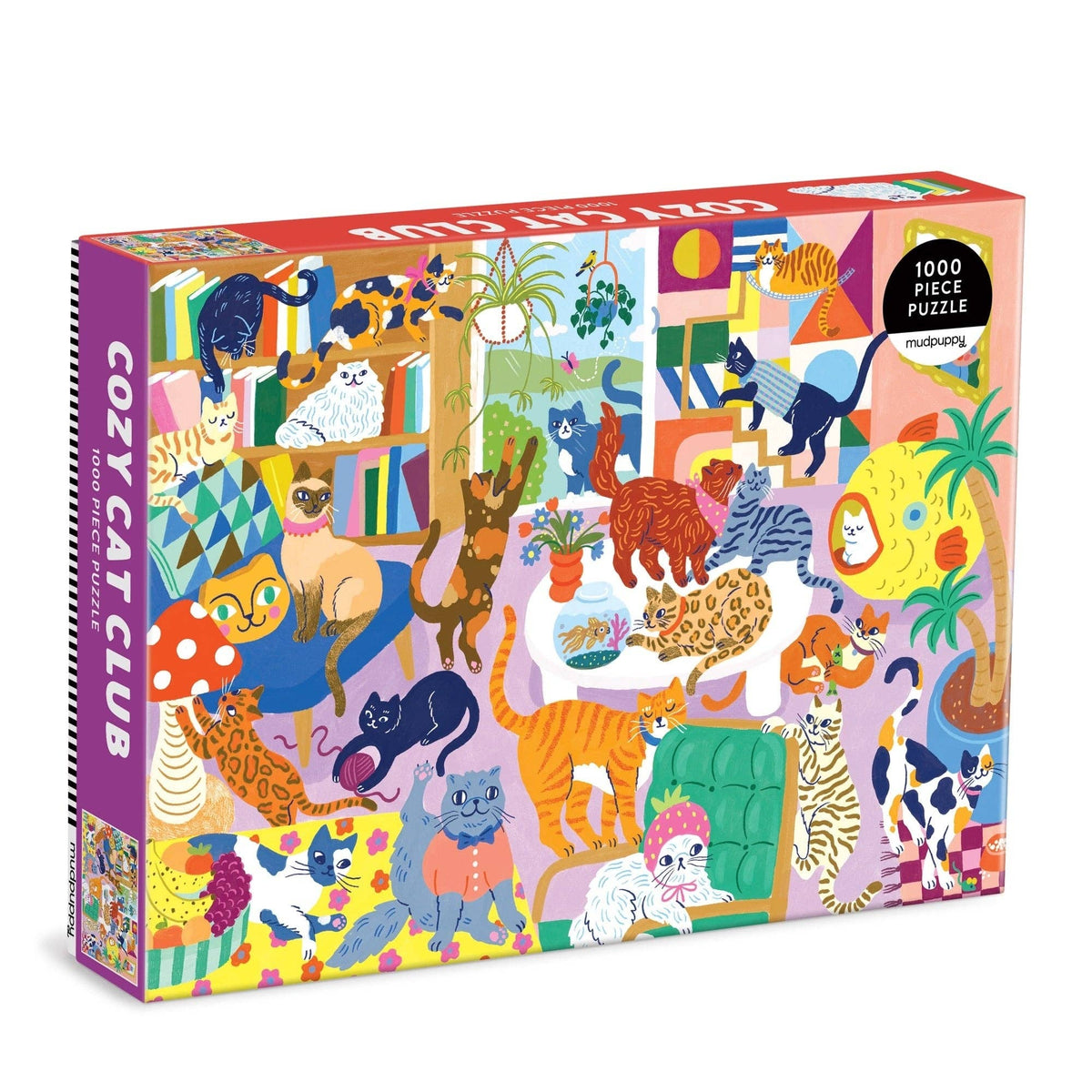 Cozy Cat Club 1000 Piece Family Puzzle – Light + Bark Candle Co.